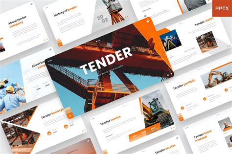 Tender Construction Industry PowerPoint Template By Beadylab On