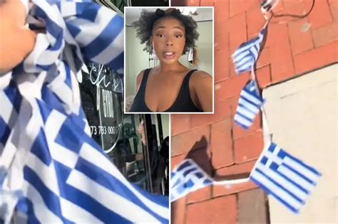 TikToker Mistakenly Tears Down Greek Flags Outside A Jersey Restaurant