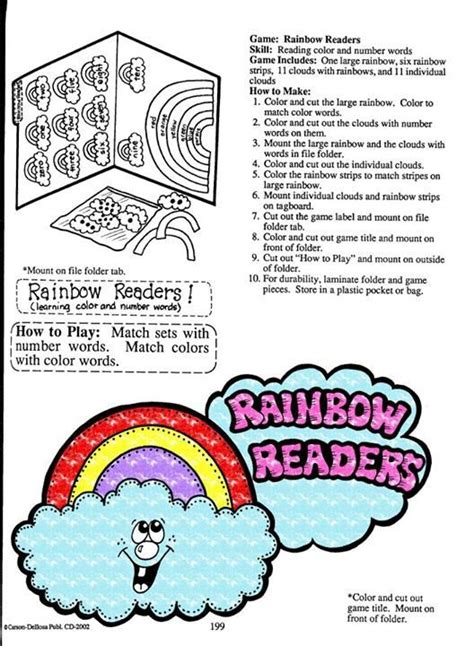 Colors Numbers File Folder Game File Folder Games Folder Games File Folder