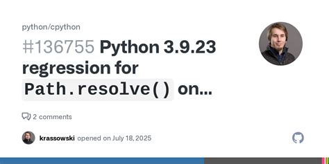 Python 3923 Regression For `pathresolve` On Windows With `winerror