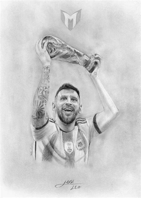 lionel messi drawing art