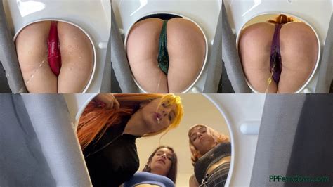 POV Toilet Slavery Femdom Mistresses Kira Sofi Agma Piss In Your