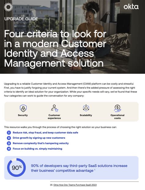 Four Criteria To Look For In A Modern Customer Identity And Access Management Solution Okta