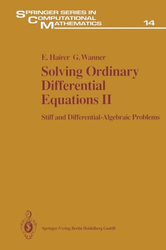 Solving Ordinary Differential Equations Ii Stiff And Differential Algebraic Problems By Ernst