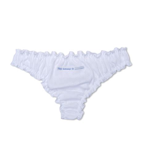 White Pointelle Knickers This Belongs To