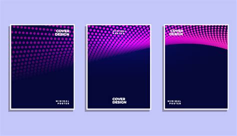 Minimal Covers Design Colorful Halftone Gradients Background Modern