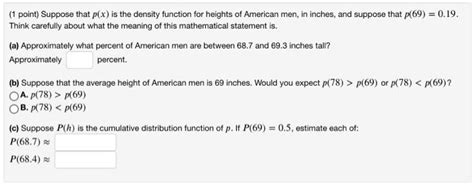 solved 1 point suppose that p x is the density function
