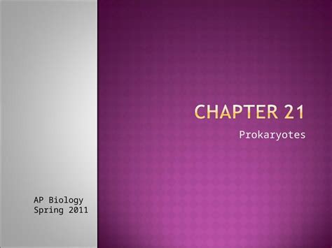 Ppt Prokaryotes Ap Biology Spring 2011 Domains The Two Domains Of