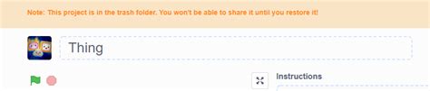 make a more detailed message for projects in the trash folder discuss