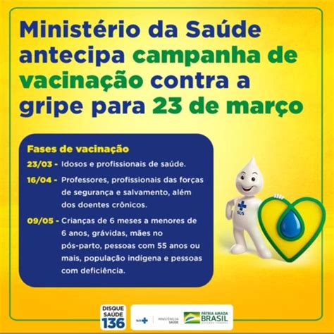 Influenza Vacina contra Gripe começa em de março e será feita casa a casa para idosos