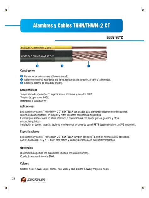 Ficha Tecnica Cable 4 Pdf