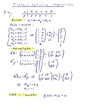 Problem Solving SVD Solutions 1TD395 Studocu