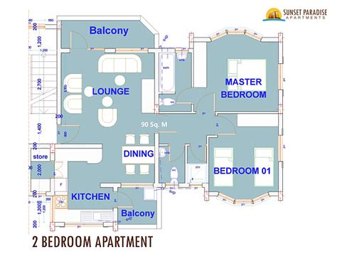 2 Bedroom Apartment Floor Plans In Kenya Home Design Ideas