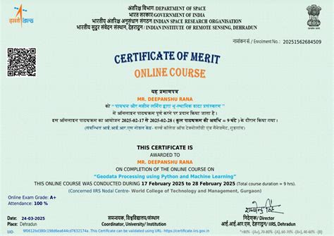 isro geospatialai machinelearning pythonforgis spatialdata… deepanshu rana