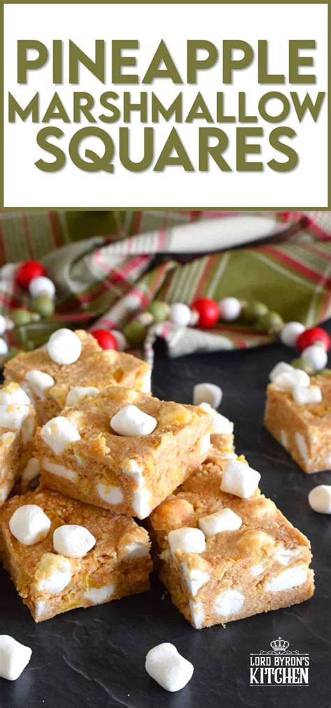 Pineapple Marshmallow Squares Lord Byrons Kitchen