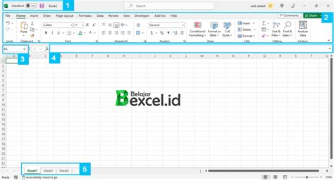 Antarmuka Excel Belajar Excel