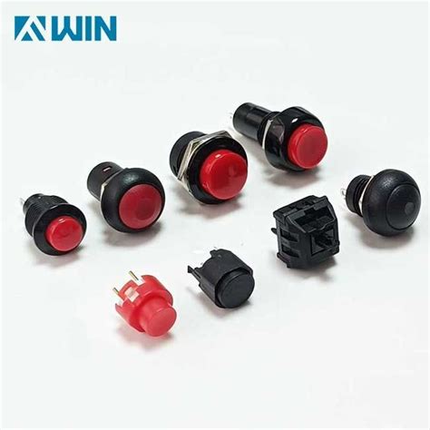 MM Pin Self Reset Red Cap Push Button Switch