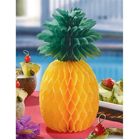 Hawaiian Luau Pineapple Honeycomb Centrepiece