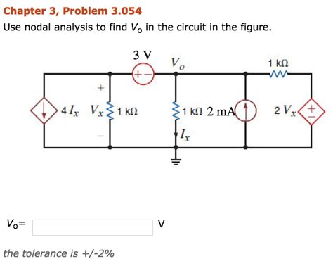Solved Chapter 3 Problem 3054 Use Nodal Analysis To Find