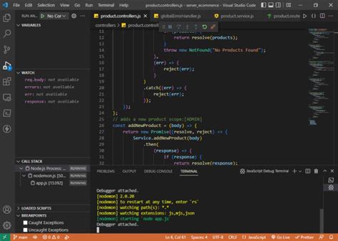 node js javascript debugging