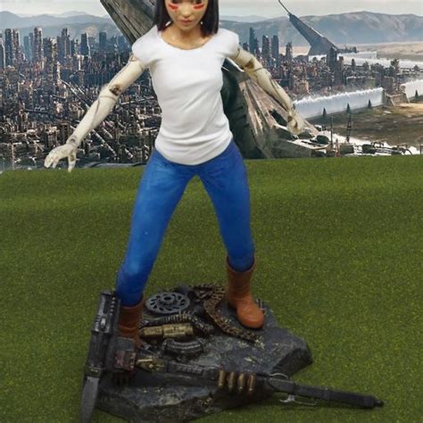 3d Printable Alita Battle Angel Figurine Repost Fixed • Made With
