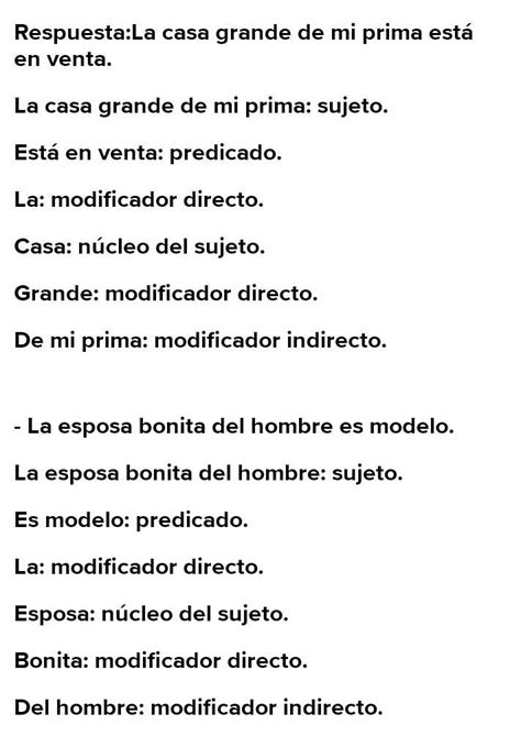 Oración con MD NS MI P Brainly lat