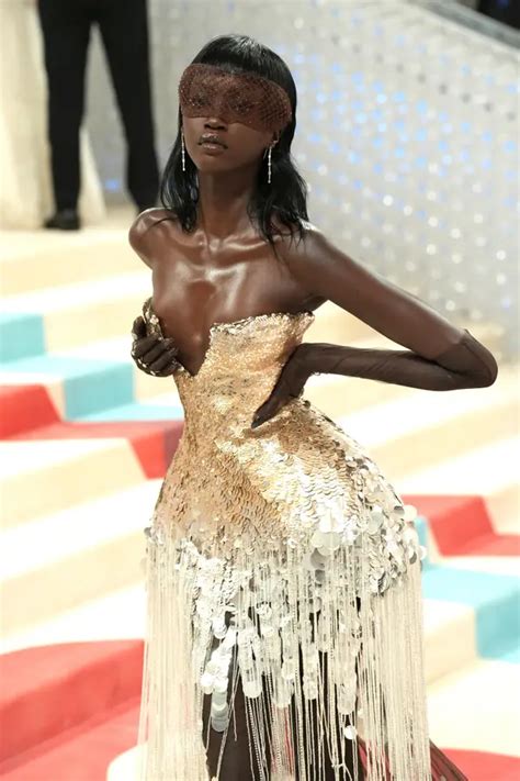 Anok Yai Wore Prabal Gurung 2023 Met Gala Fashion Sizzle