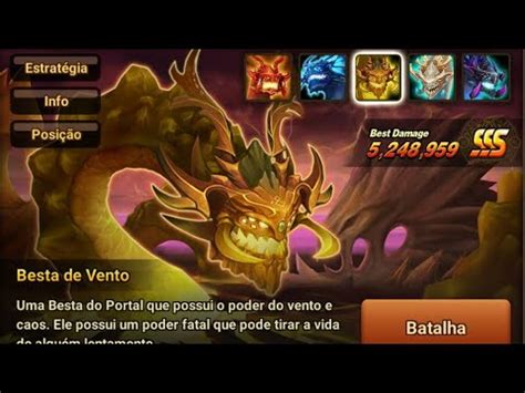 Summoners War Sky Arena Besta De Vento Youtube