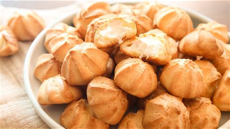 奶油泡芙不失败秘籍！只要学会这几个关键点，保证成功不塌陷 Cream Puffs Recipe Youtube