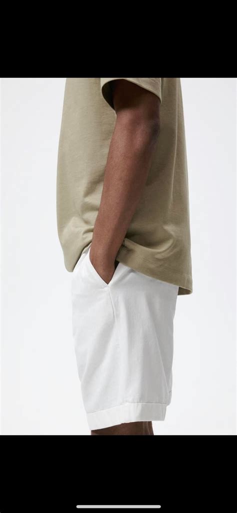 L 자라 코튼 헤링본 와이드 버뮤다 하프팬츠 반바지 후루츠패밀리