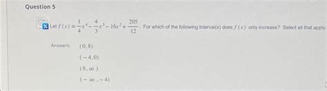 Solved Let Fxax3−6x25x12 Where A Is A Real Valued