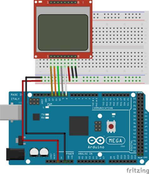Arduino Nokia 5110 Tutorial 2 Displaying Customized Graphics Electronics Lab Com