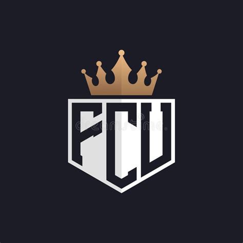 Luxury Fcu Logo With Crown Elegant Initials Fcu Letter Logo For