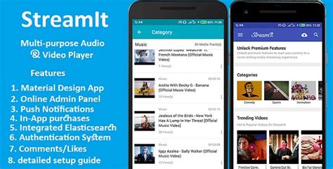 Streamit Multi Purpose Audio Video Streaming App
