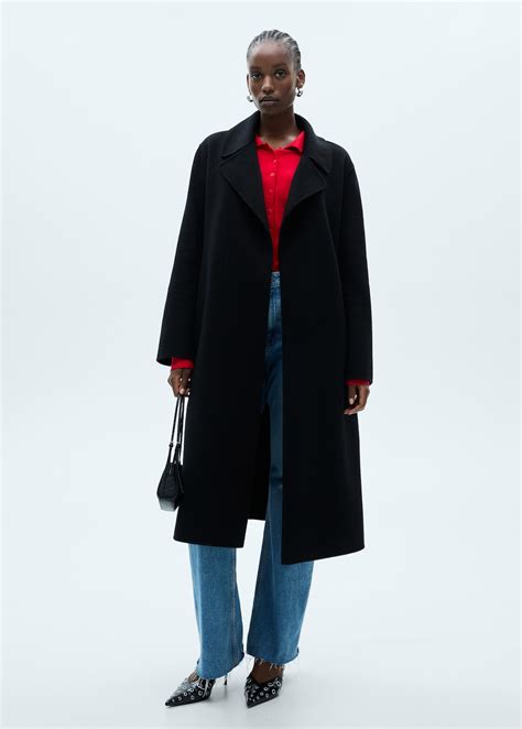 Belt Handmade Coat Woman Mango Iran