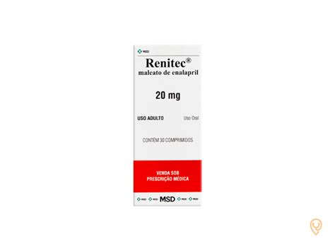 Bula Do Renitec 20mg 30 Comprimidos Cliniguia