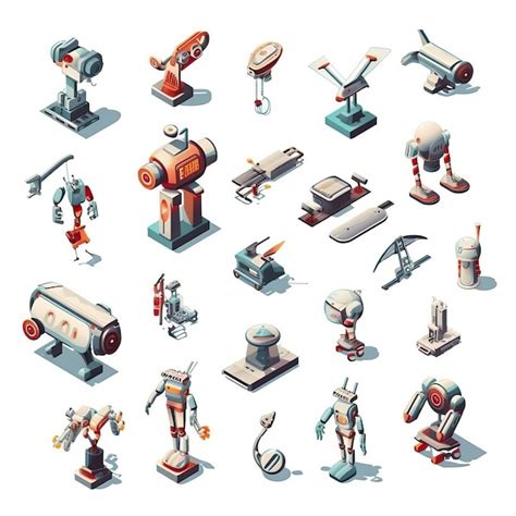 Premium Vector 3d Vector Robotics And Automation On White Background