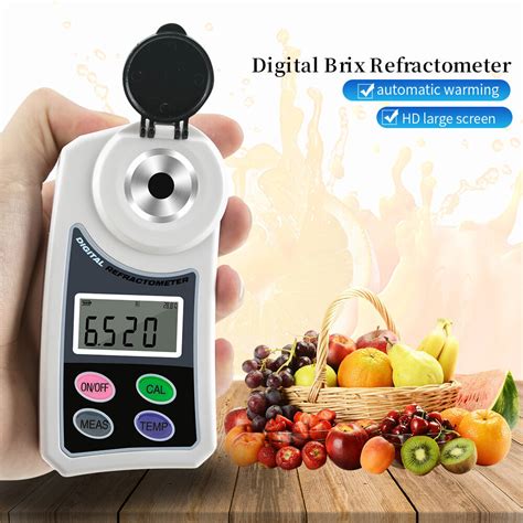Measuring 0 0 55 0 Brix Digital Refractometer Brix Sugar Meter For