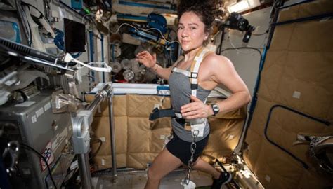 Astronauts Exercise In Space