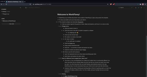 Workflowy Dark Mode Do Your Best Work In The Dark
