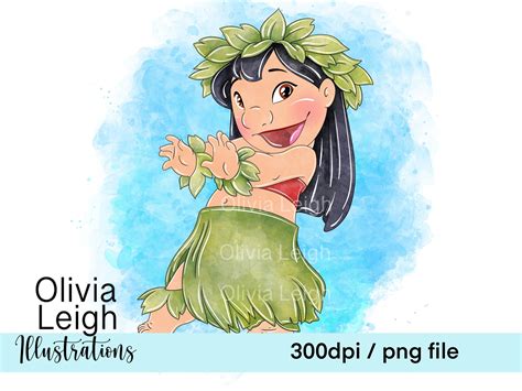 Lilo And Stitch Summer Hula Cute Clipart PNG Files DIGITAL DOWNLOAD Printable Etsy