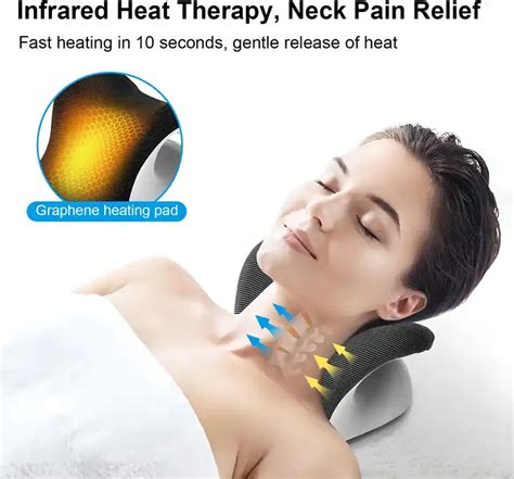 Heated Neck Stretcher For Neck Pain Relief Graphene Heated Neck And
