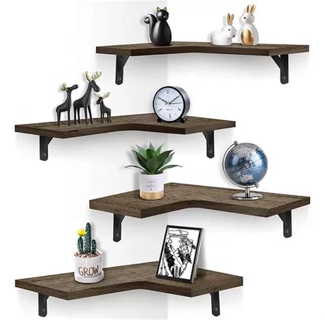 Estante Muebles Esquinero Repisa Madera Flotante Minimalista Meses