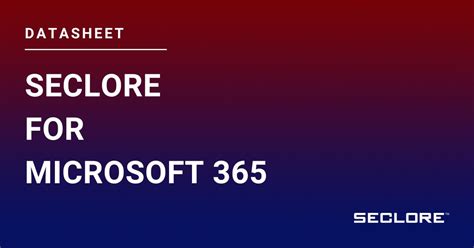 Seclore On Linkedin Seclore Microsoft365 Cloud Cloudsecurity Security Datasecurity…