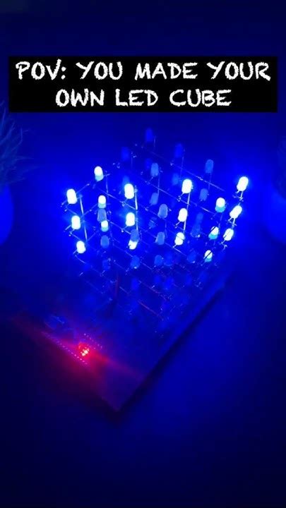 444 Led Cube Magic In 60 Seconds Diy With Arduino Nano Diy Led