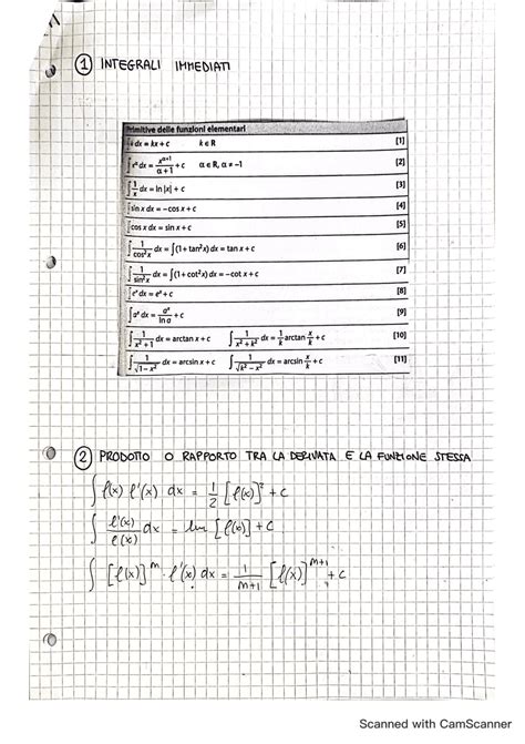 Riassunto Calcolo Integrale Schemi E Mappe Concettuali Di Complementi Di Matematica Docsity