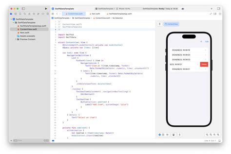 【swiftdata】swiftdataプロジェクトのテンプレートを解説する ios qiita