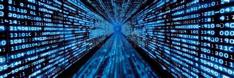 Digital Data Tunnel A Futuristic Journey Through Binary Code