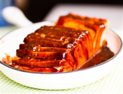 BBQ Hasselback Tofu Homemade Barbecue Sauce Recipe Vegetarian Main Dishes Vegetarian Recipes