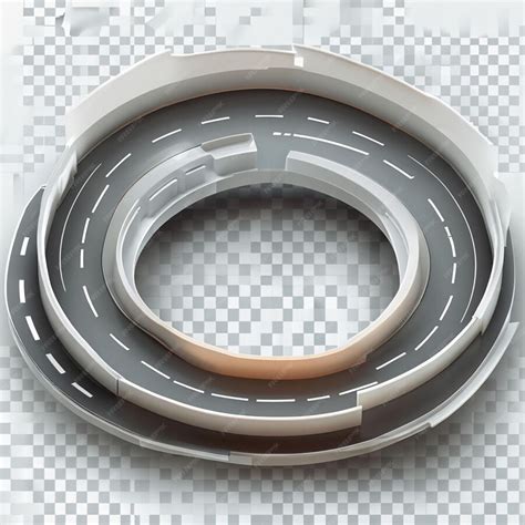 Road Curve On Transparency Background Png Premium Ai Generated Image